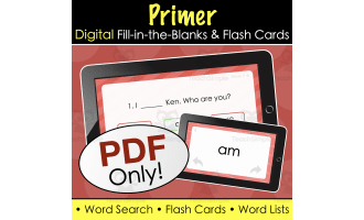 FREE Pre-Primer Dolch Sight Words - Digital Fill-in Quiz, Flash Cards ...