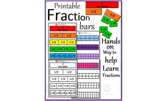 Fraction Action Fractions Activity by Teach Simple