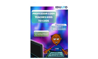 Professor Cody Teaches Kids to Code using Scratch - Game Pack 1 by Teach Simple