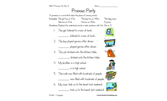 Him Her Them It Pronoun Worksheet by Teach Simple