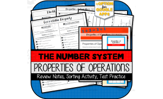 Properties & Order of Operations QUIZ by Teach Simple