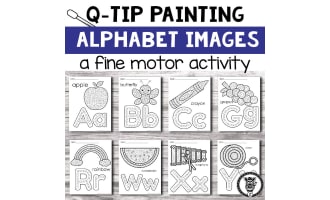 Q-tip Painting: Letters & Numbers by Teach Simple