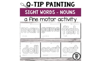 Q-tip Painting: Letters and Objects by Teach Simple