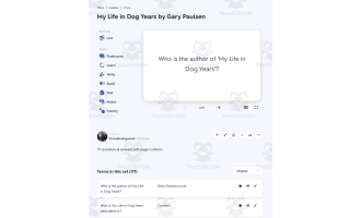 Quiz - My Life in Dog Years by Gary Paulsen by Teach Simple