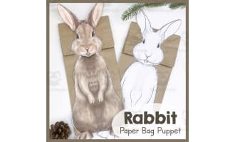 Rabbit | Jointed Paper Craft | Articulated Animal Art Project | Bunny ...