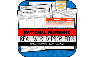 Multi-Step Problems with Rational Numbers NOTES & PRACTICE by Teach Simple