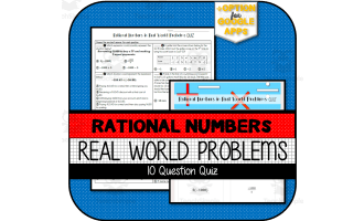 Rational and Irrational Numbers QUIZ by Teach Simple