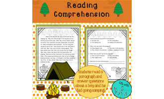 Reading Comprehension Passage with Questions: The Beach by Teach Simple