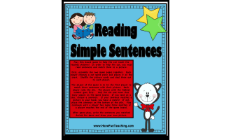 Simple Sentences Reading Practice Worksheet by Teach Simple