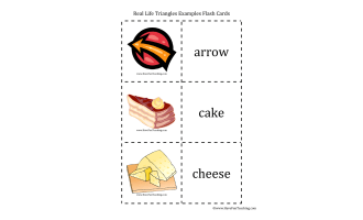 Real Life Examples Rectangle Flash Cards by Teach Simple