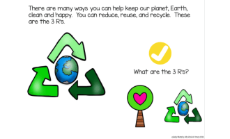 Recycling Adapted Book, Printable, Color and BW, Special Ed by Teach Simple
