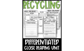 National Pizza Month Close Reading by Teach Simple