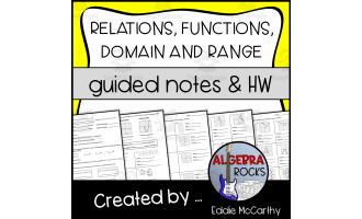 Function Notation Guided Notes + Homework Set by Teach Simple