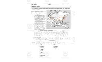 SOL Review for Empires Worksheet by Teach Simple