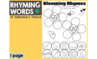 Spring Rhyming Words by Teach Simple