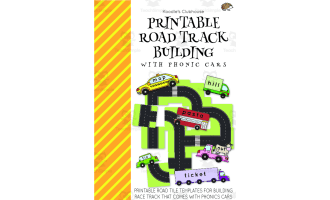 CVC Word Reading Road Track Activity by Teach Simple