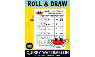 Roll and Draw A Quirky Pineapple Game Sheet by Teach Simple