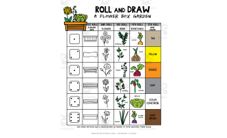 Roll and Draw Spring Fun - A Spring Rainbow Game Sheet by Teach Simple