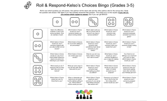 Roll & Respond Growth Mindset SEL Bingo Game (Grades 2-5) by Teach Simple