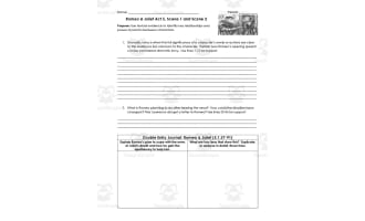 Romeo and Juliet Act 1, Scenes 2-3 by Teach Simple