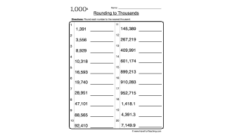 Hundred Thousands Place Value Worksheet by Teach Simple