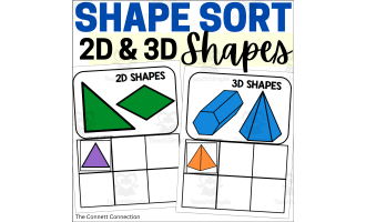 2D and 3D Shapes: Printable and Digital Activity Bundle | Google Slides ...