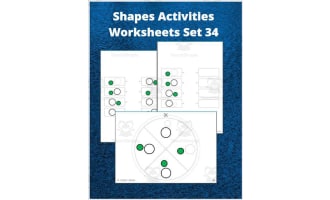 Shapes Activities Worksheets Set 35 by Teach Simple