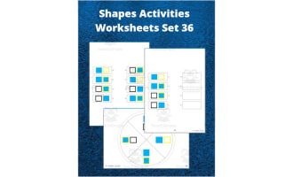 Shapes Activities Worksheets Set 29 by Teach Simple
