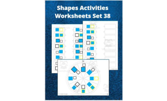 Shapes Activities Worksheets Set 32 by Teach Simple