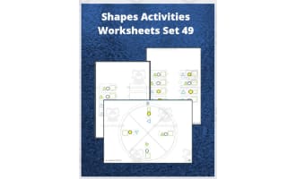 Shapes Activities Worksheets Set 35 by Teach Simple