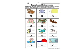 Letter Sounds and Rhymes Worksheet by Teach Simple