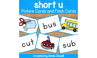 Short Vowel Flash Cards and Picture Cards - Short i by Teach Simple