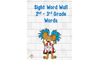 3rd Grade Dolch Sight Words Word Wall by Teach Simple