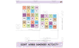 Phonics Dominoes Activity Printable by Teach Simple
