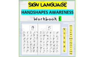SIGN LANGUAGE | HANDSHAPES AWARENESS | workbook 2 by Teach Simple