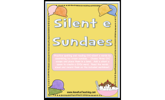 Add Silent E Worksheet by Teach Simple