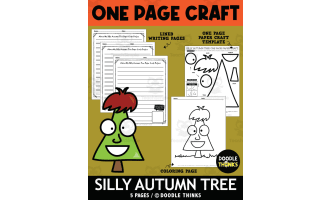 Adorable Mushroom One Page Paper Craft Activities by Teach Simple