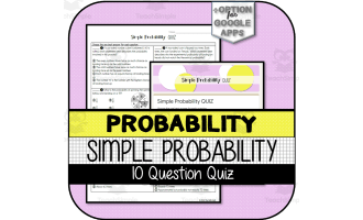 Simple & Compound Probability MAZE Activities by Teach Simple