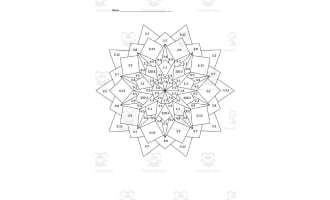 2D Shapes Color by Number Activity (US) by Teach Simple