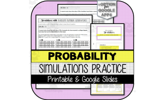Probability Simulations NOTES & PRACTICE by Teach Simple