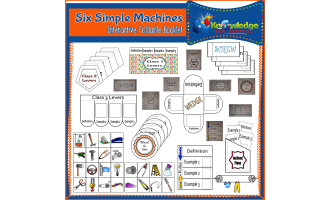 Six Simple Machines Word Wall and Task Cards by Teach Simple
