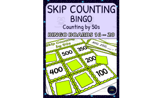 skip counting by 50s bingo - boards 6-10 by Teach Simple