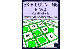 skip counting by 6s bingo - boards 6-10 by Teach Simple
