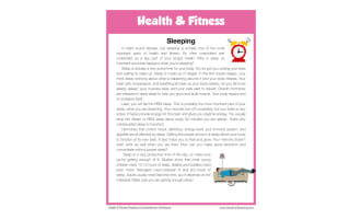 Vitamins and Minerals Health and Fitness Reading Comprehension ...