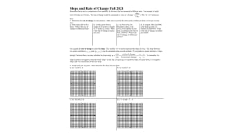 Slope/Rate of Change FOLLOW THE PATTERN by Teach Simple