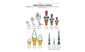 Bigger Smaller and Same Numbers Worksheet by Teach Simple