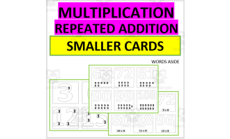 BIG MULTIPLICATION FACTS POSTER CARDS| REPEATED ADDITION| halloween by ...