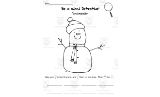 Thanksgiving Word Detective Printable by Teach Simple