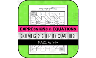 Solving 1 & 2-Step Inequalities: Notes, Practice, Partner Activity by ...