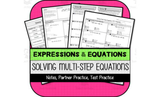 Multi-Step Equation Constructed Response by Teach Simple